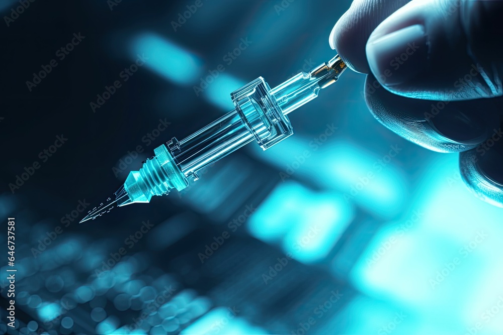 Vaccine needle syringe hypodermic injection single dose for prevention ...