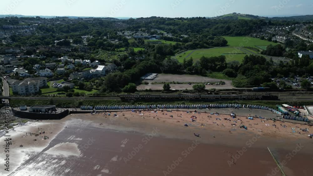 Goodrington Sands, Torbay, South Devon, England: DRONE VIEWS ...