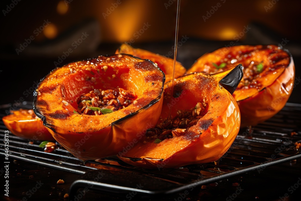 featuring grilled pumpkin slices, beautifully roasted to perfection ...