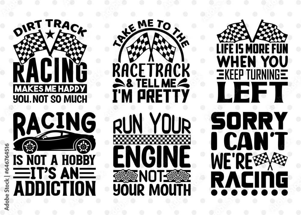 Racing SVG Bundle, Car Racing Svg, Racing Flag Svg, Sports Svg, Racing ...