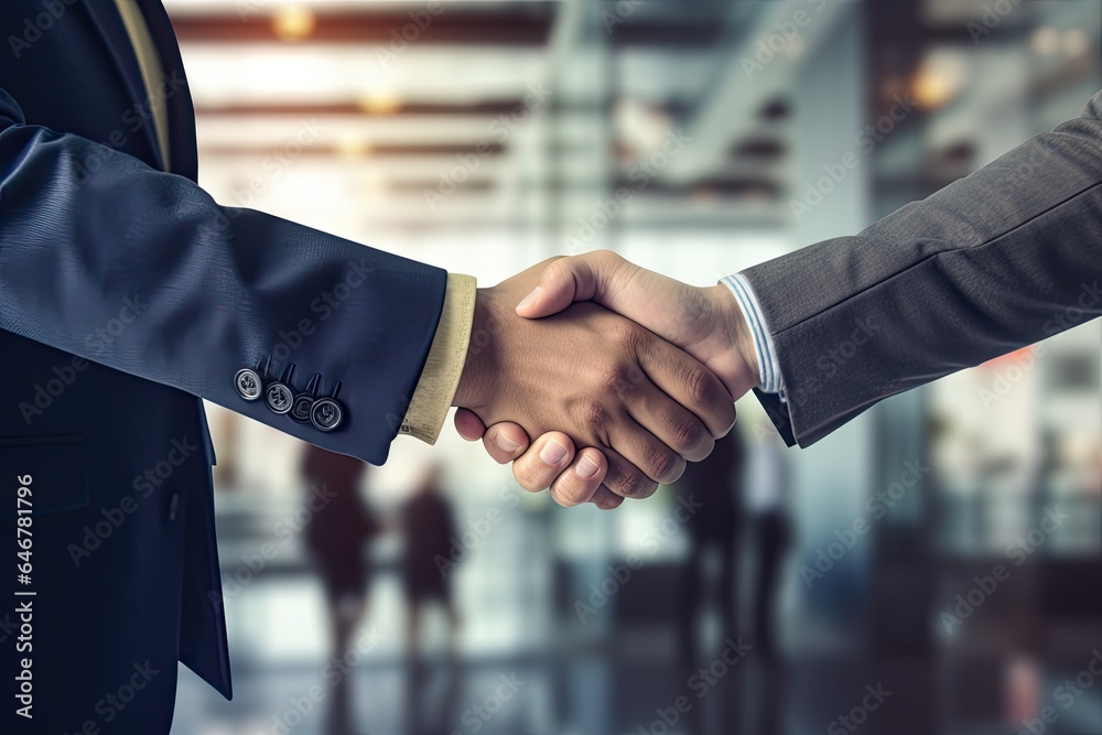 Shaking hands close-up. Shadow business and secret government ...