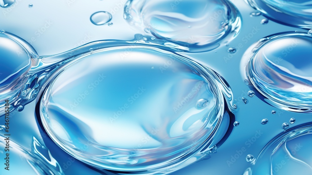 Hyaluronic acid molecules. Hydrated chemicals, molecular structure and ...