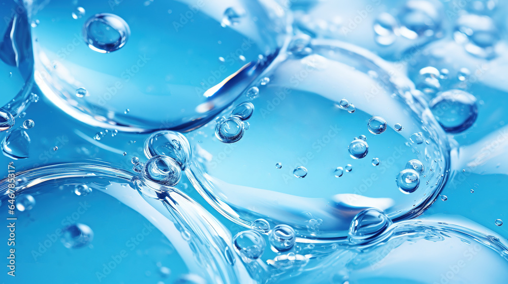 Hyaluronic acid molecules. Hydrated chemicals, molecular structure and ...