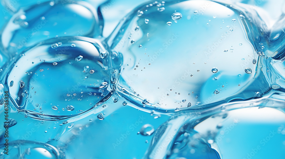 Hyaluronic acid molecules. Hydrated chemicals, molecular structure and ...