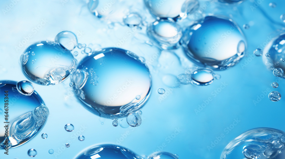 Hyaluronic acid molecules. Hydrated chemicals, molecular structure and ...