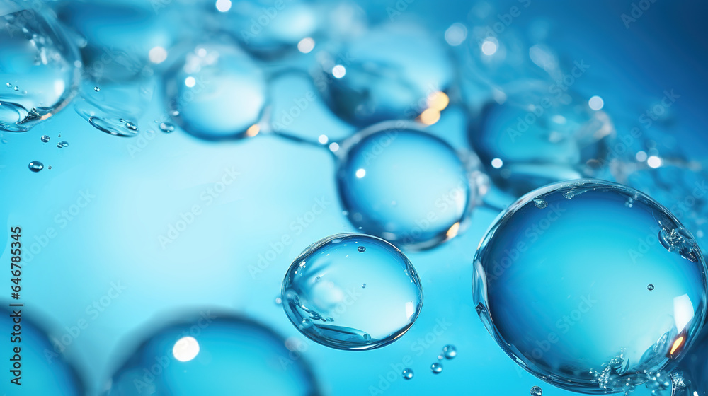 Hyaluronic acid molecules. Hydrated chemicals, molecular structure and ...