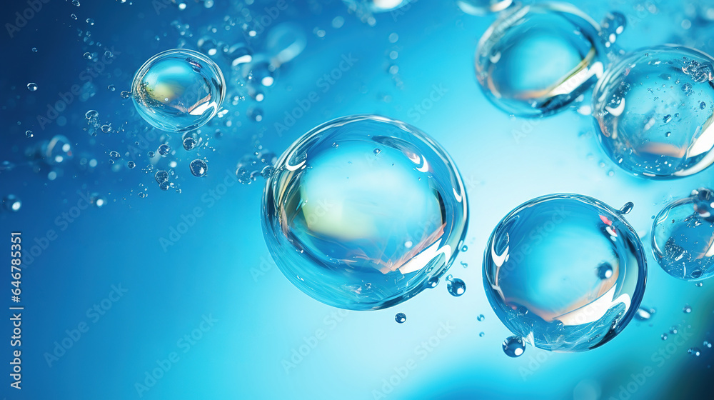 Hyaluronic acid molecules. Hydrated chemicals, molecular structure and ...