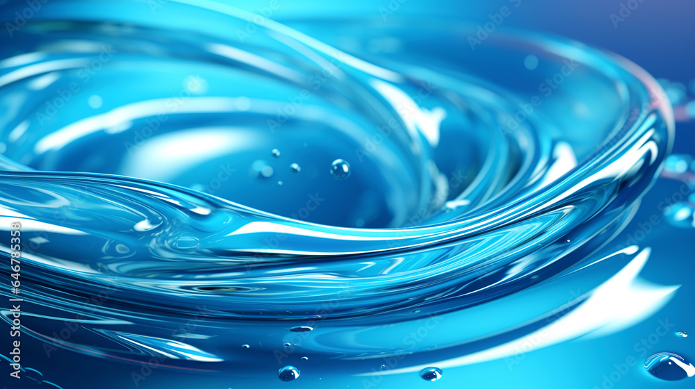 Hyaluronic acid molecules. Hydrated chemicals, molecular structure and ...