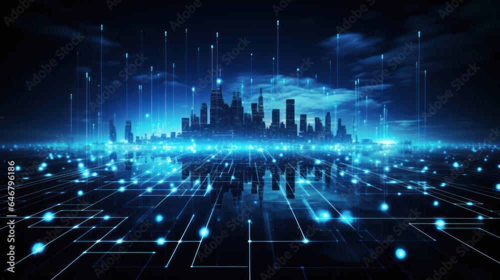 Modern Technology Wallpaper Background Stock Photo | Adobe Stock