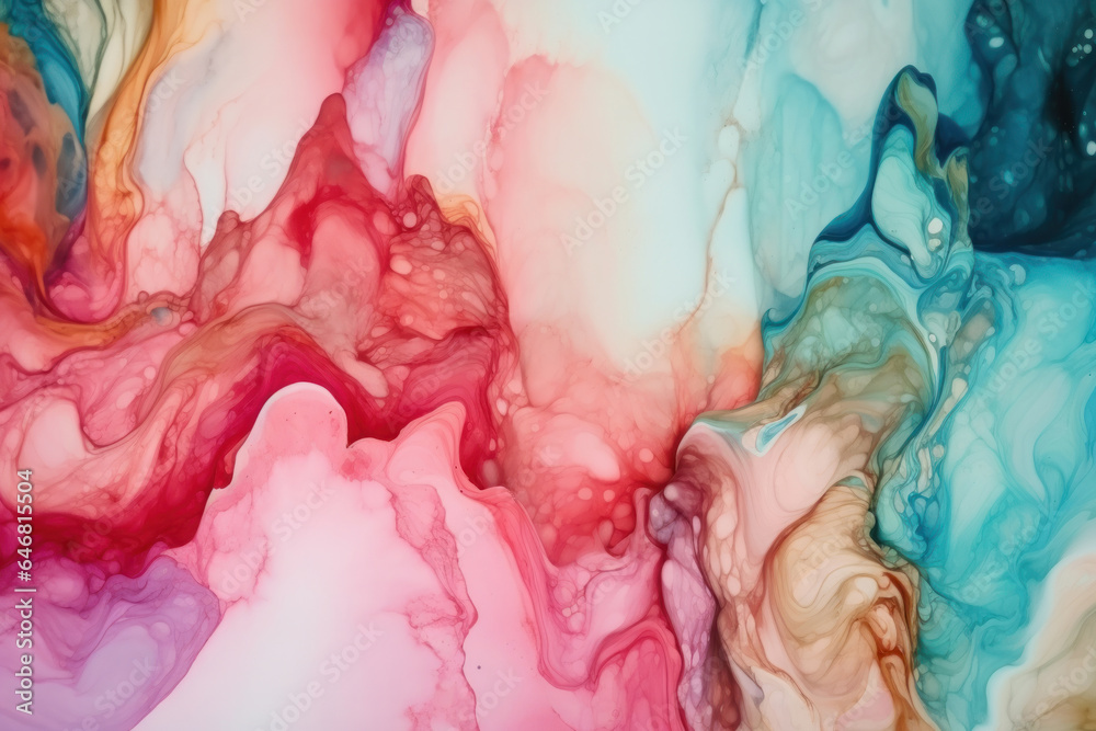 Abstract painting is a beautiful expression of creativity, with a mix ...