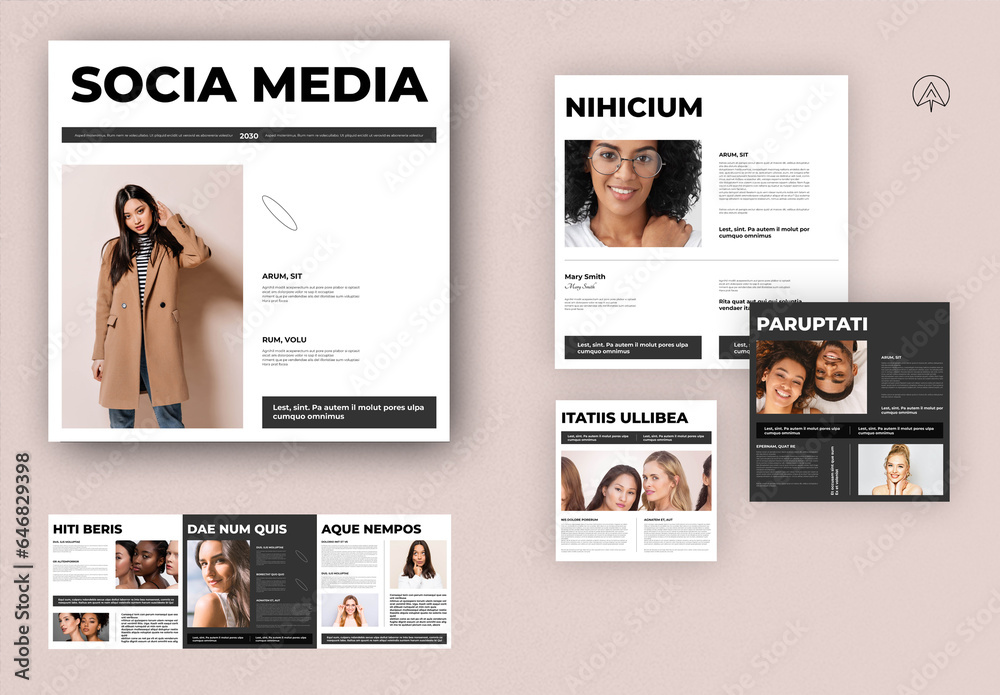 Social Media Kit Template Stock Template | Adobe Stock