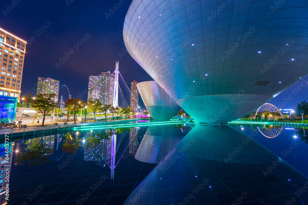 Incheon, South Korea - October 10, 2020: Hyperlapse of Tri-bowl ...