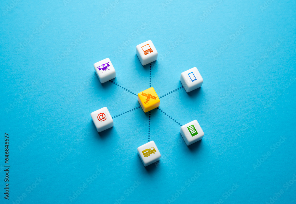 Satellite Internet and Internet of Things. Connects everyday objects ...