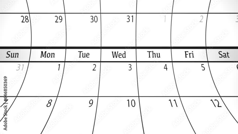 Days Of The Month Rolling By Looping Calendar Element Or Simple days-of-the-month-rolling-by-looping-calendar-element-or-simple