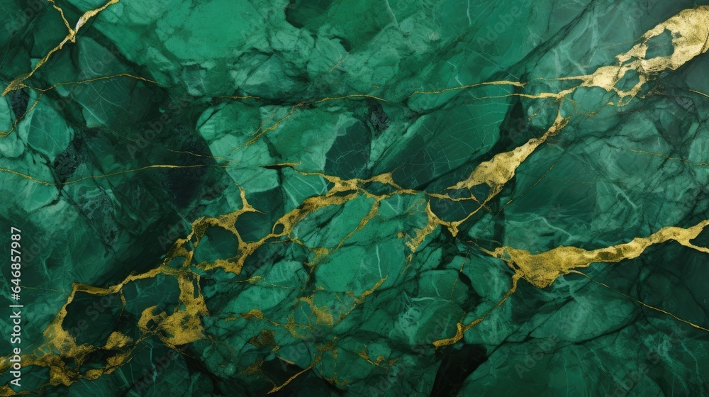 Green marble with golden veins. Green golden natural texture of marble ...