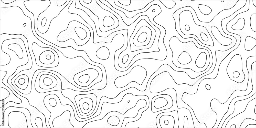 Contour map background. Vector geography scheme and terrain. Topography ...