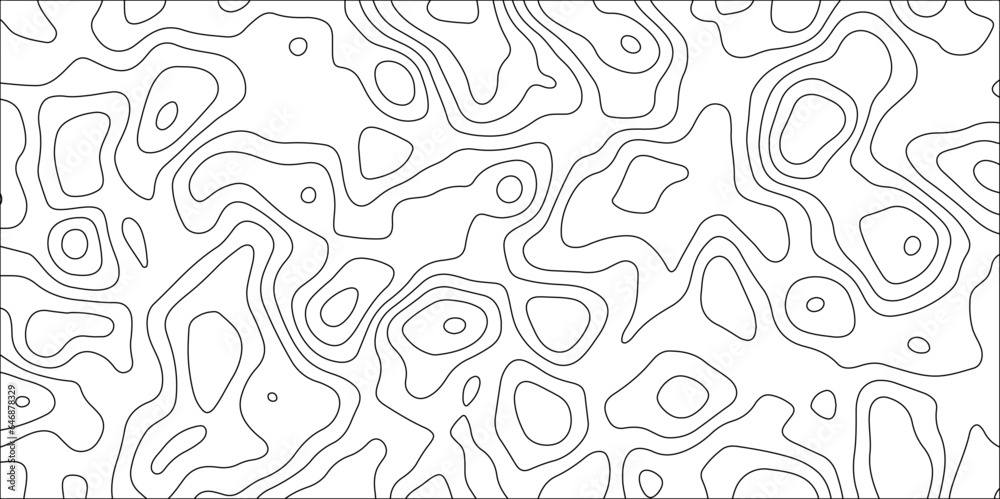 Contour map background. Vector geography scheme and terrain. Topography ...