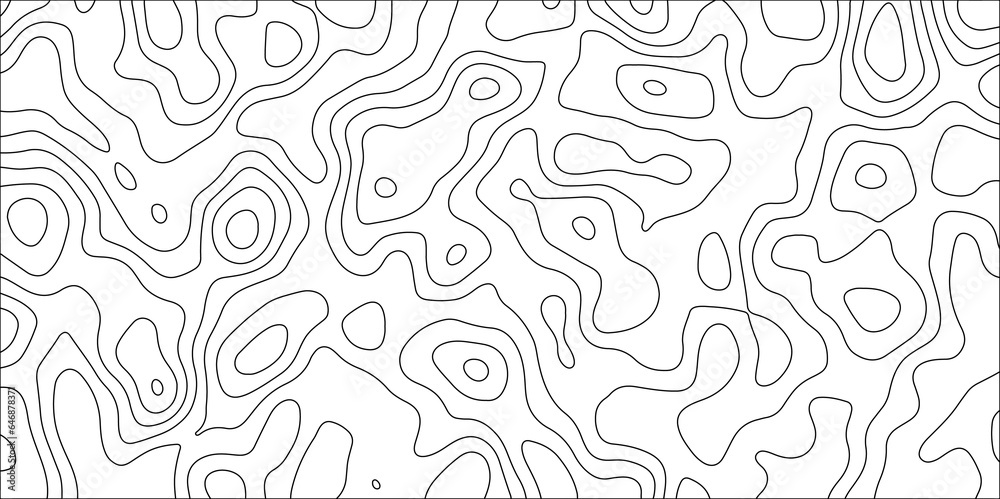 Contour map background. Vector geography scheme and terrain. Topography ...