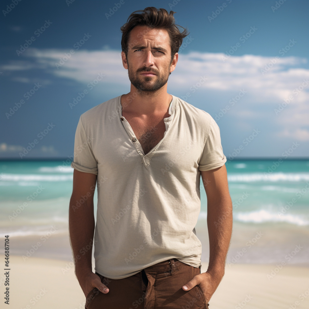 Fondo con detalle de hombre de mediana edad atractivo con pelo moreno ...