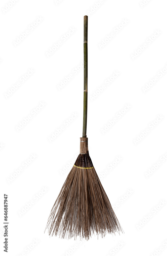 Coconut stick broom on transparent background (PNG File) Stock ...