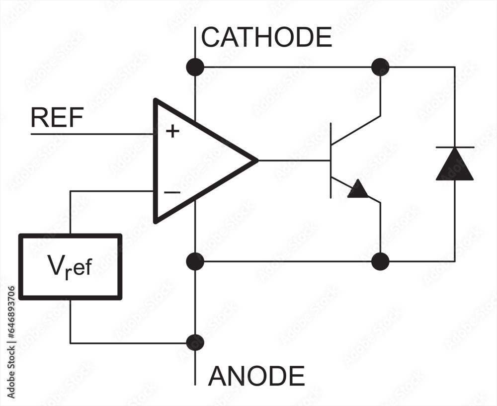 Schematic diagram of electronic device. Vector drawing electrical ...