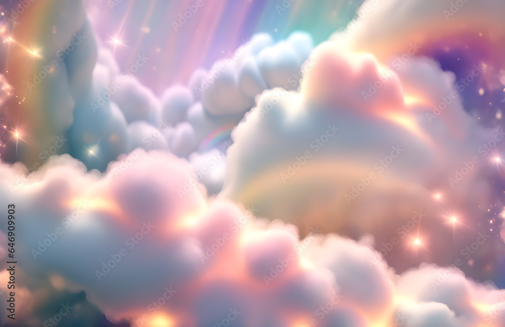 soft focus unimaginable clouds image of a very beautiful heaven. angel ...