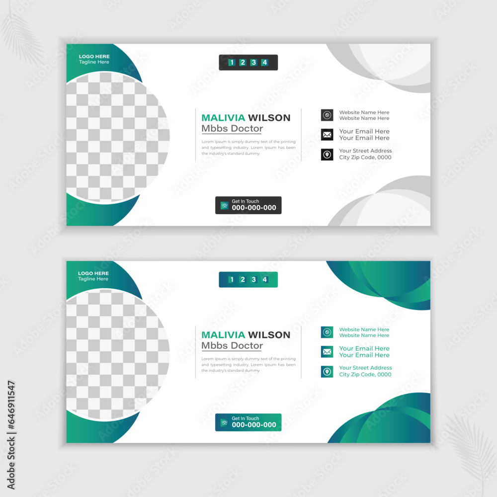 Medical Email Signature or Vector Design template and The Best ...