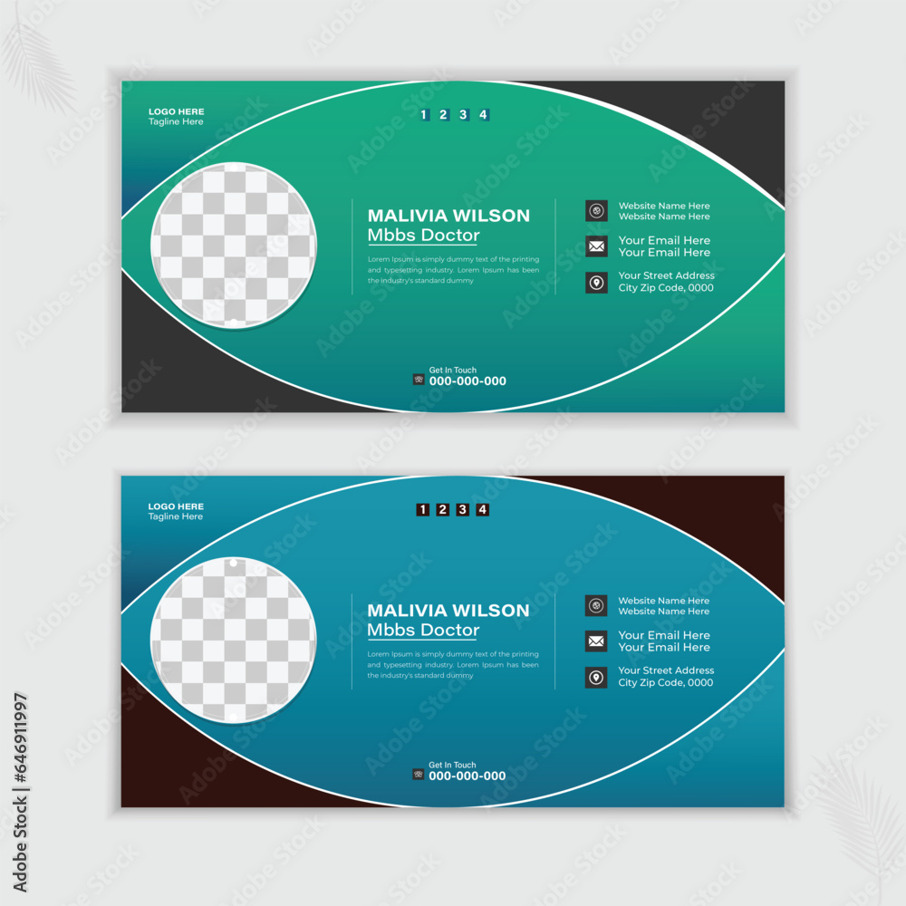 Medical Email Signature or Vector Design template and The Best ...