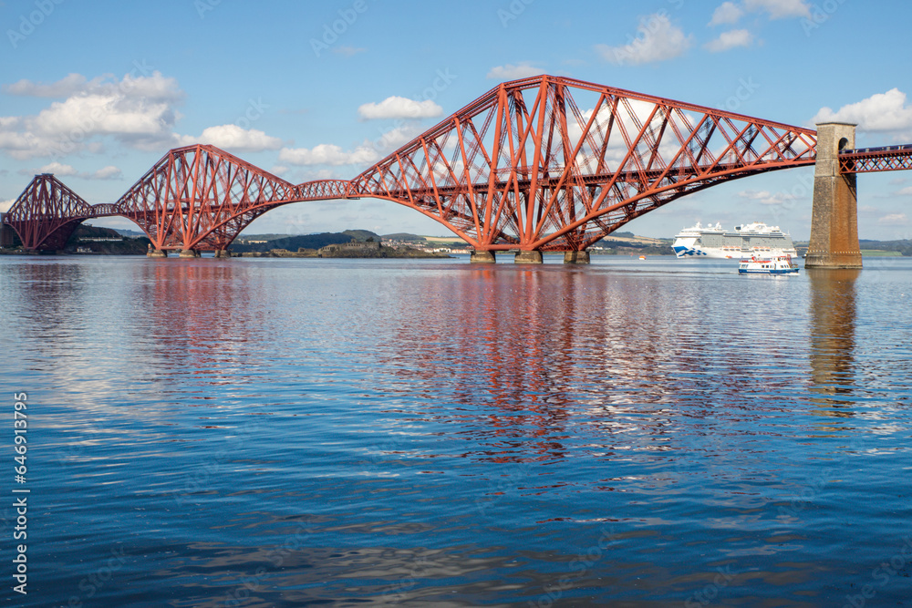The Forth Bridge is a railway bridge across the Firth of Forth in ...