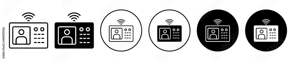 intercom icon. Two way communication device use in home, office, flight ...