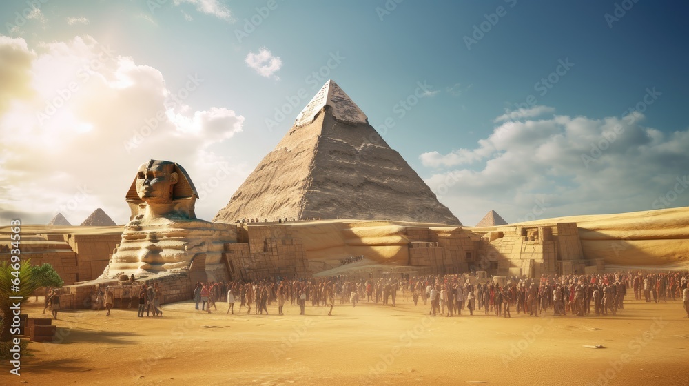 breathtaking image of the Great Sphinx of Giza bathed in the soft ...