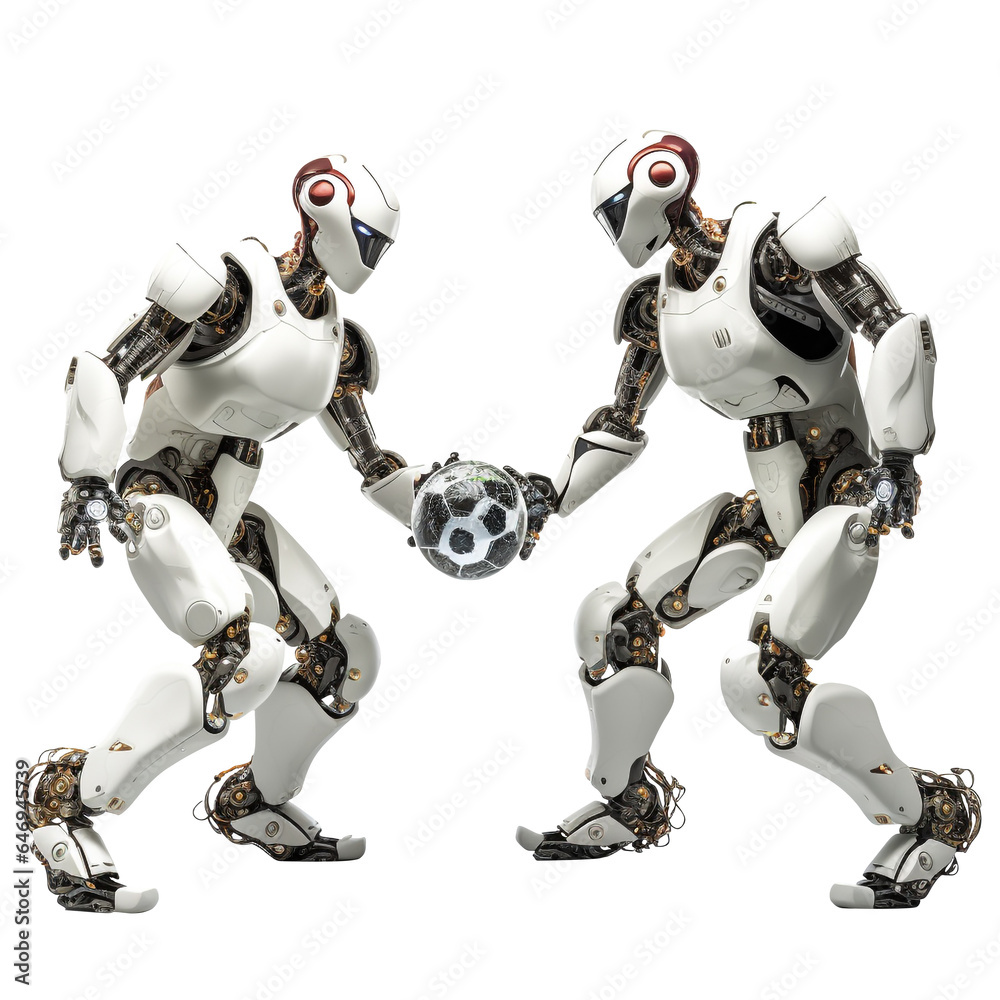 Robot png Robot transparent background Robots playing football Stock ...