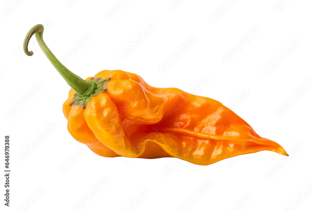 Ghost pepper on transparent background. Generative AI. Stock Photo ...