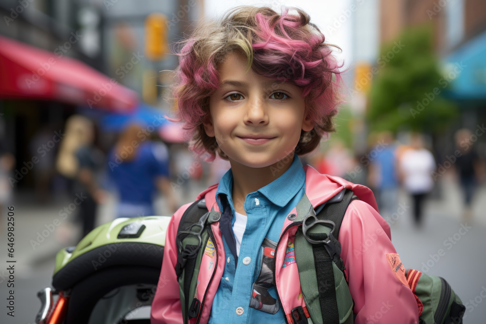 Trans Kid - ai generated Stock Photo | Adobe Stock