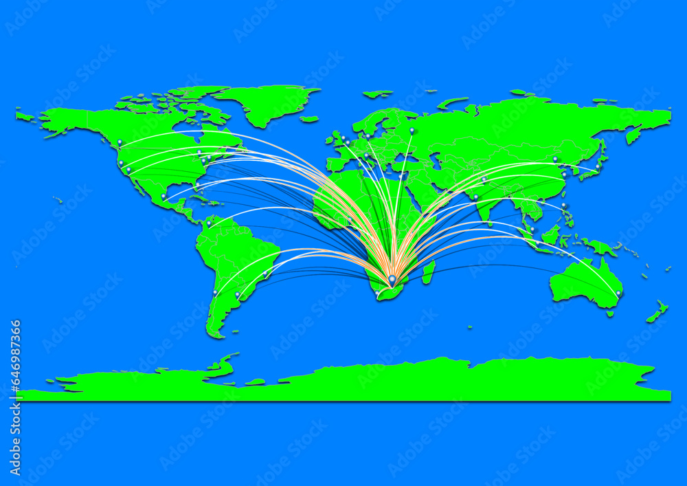 Welkom, South Africa map - Concept map for Welkom, South Africa on ...