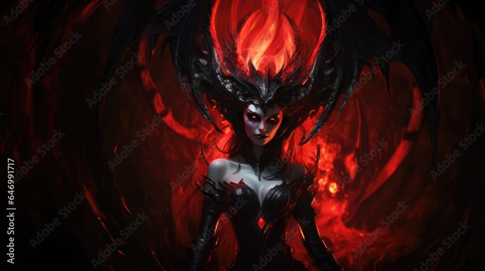 Succubus queen Lilith, seductive empress of hell and temptation ...