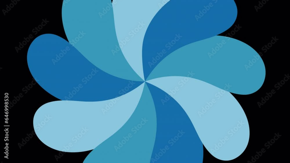 Flower-style transition set isolated on a 4K background with an alpha ...