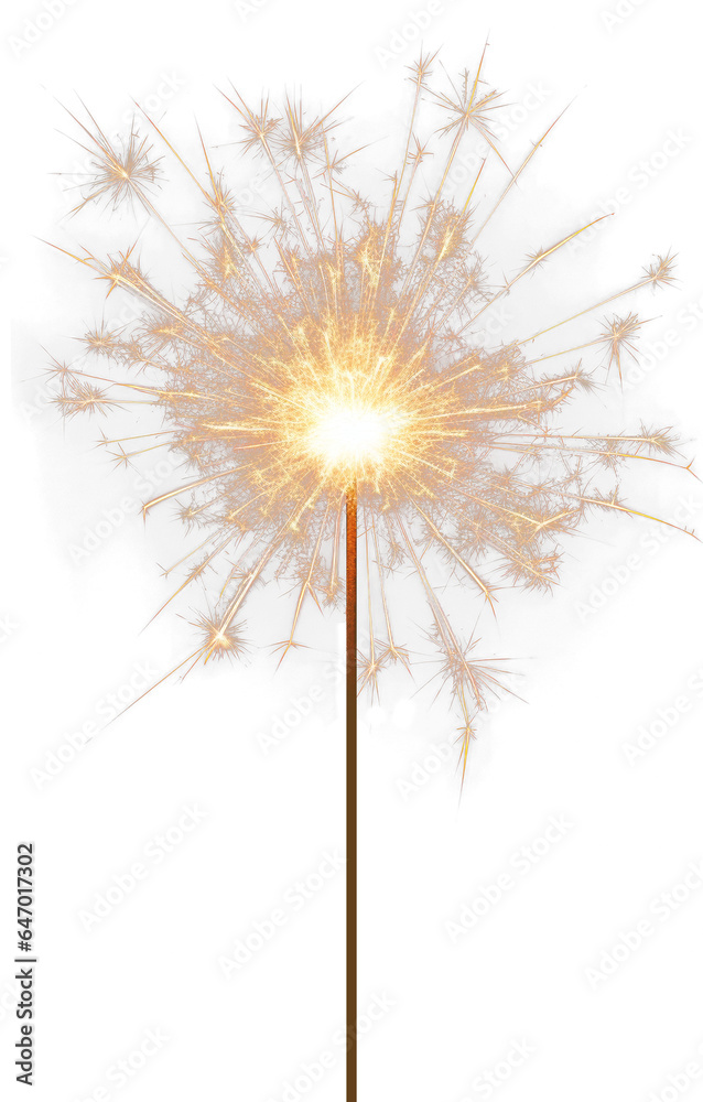 Sparkler Isolated on Transparent Background Stock Illustration | Adobe ...