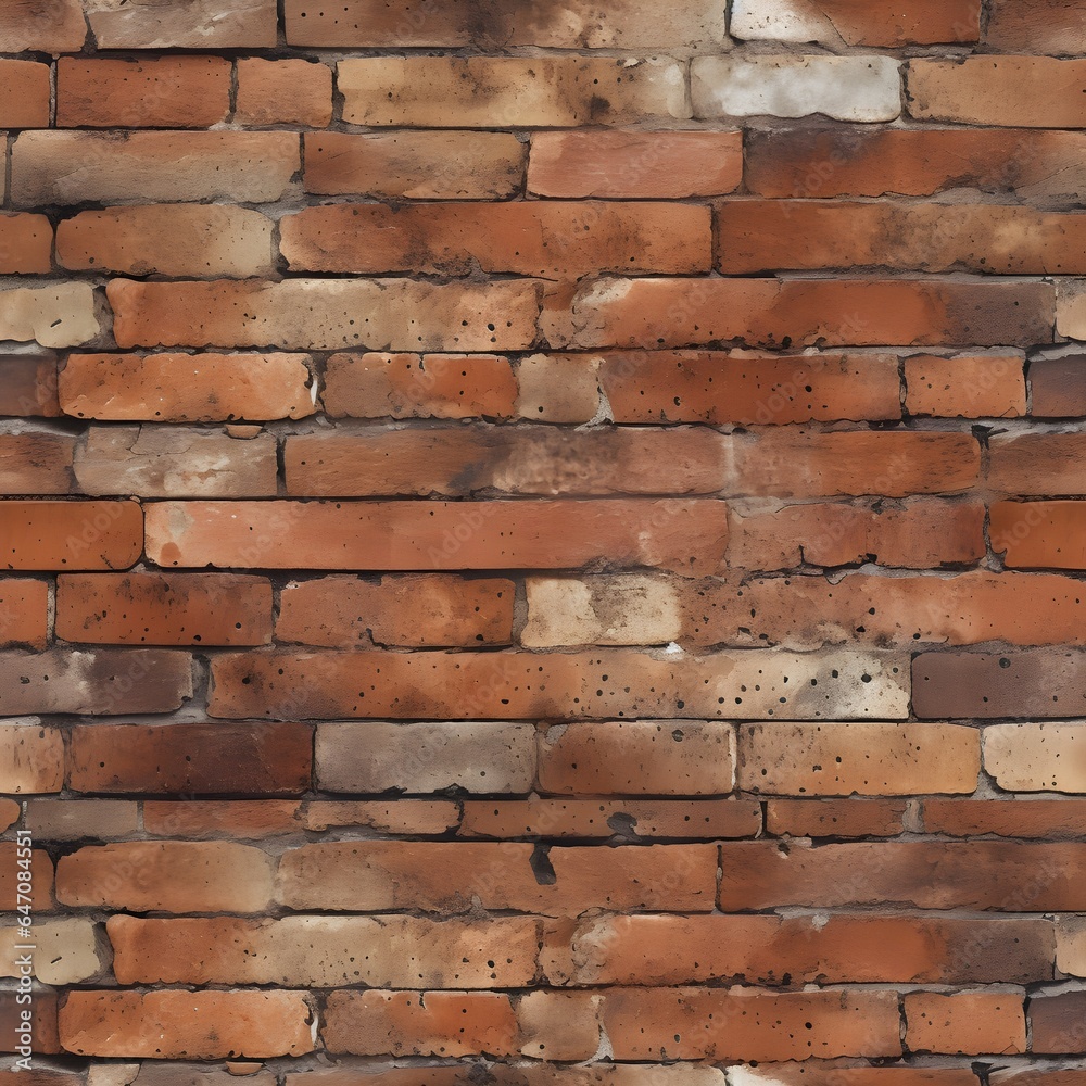Seamless pattern that emulates the appearance of a brick wall with ...