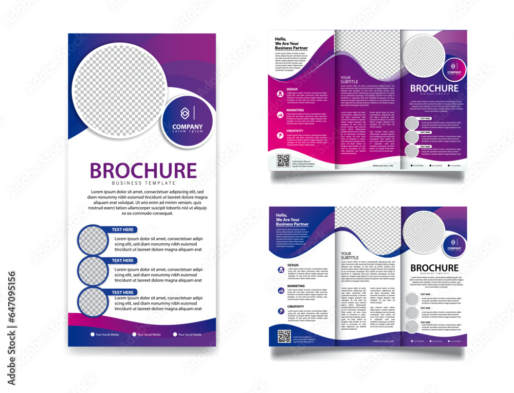 brochure template -corporate business modern creative editable gradient ...