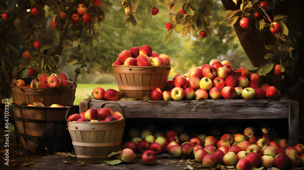 Experience the abundance of a fruitful orchard in vivid detail. The ...