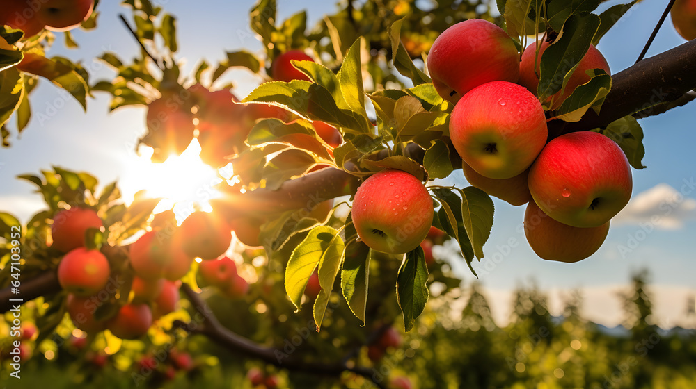 Experience the abundance of a fruitful orchard in vivid detail. The ...