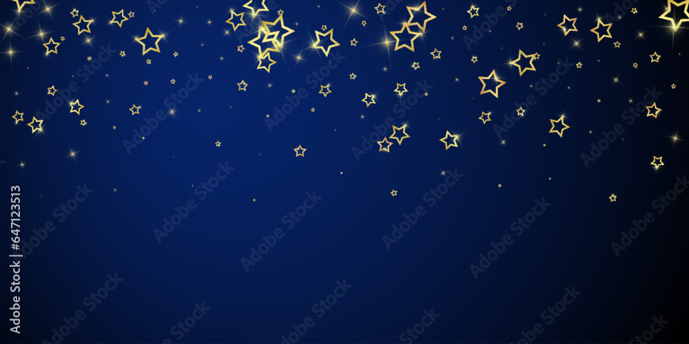 Christmas spirit. Scattered falling stars. Festive christmas confetty ...