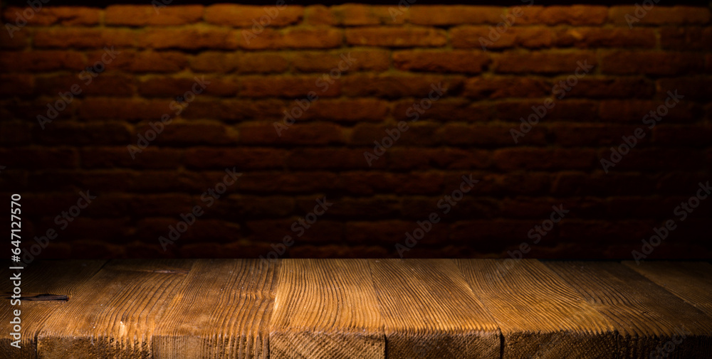 wood table green wall background with sunlight window create leaf ...