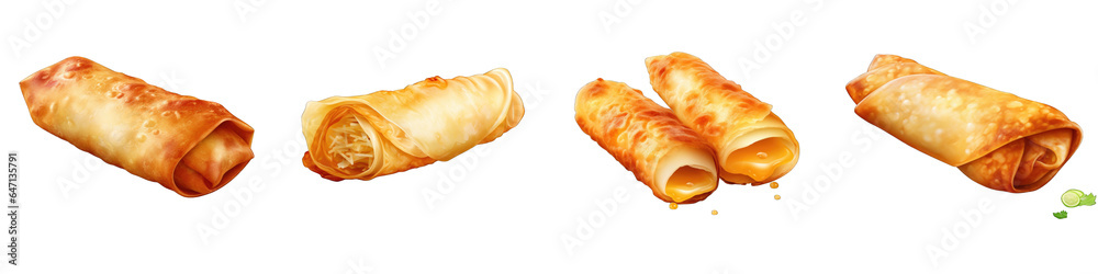 Egg Roll clipart collection, vector, icons isolated on transparent ...