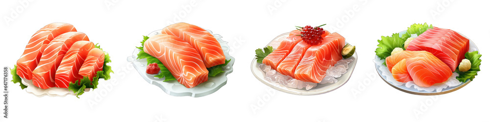 Sashimi clipart collection, vector, icons isolated on transparent ...
