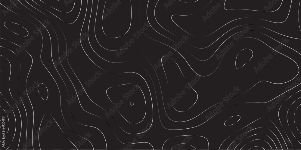 Abstract black colorful gradient Topographic line map pattern ...