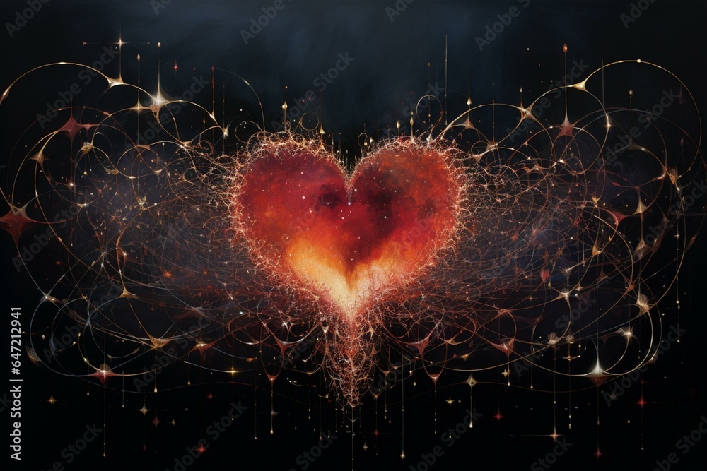 Representation of eternal unconditional love through a heart-formed ...