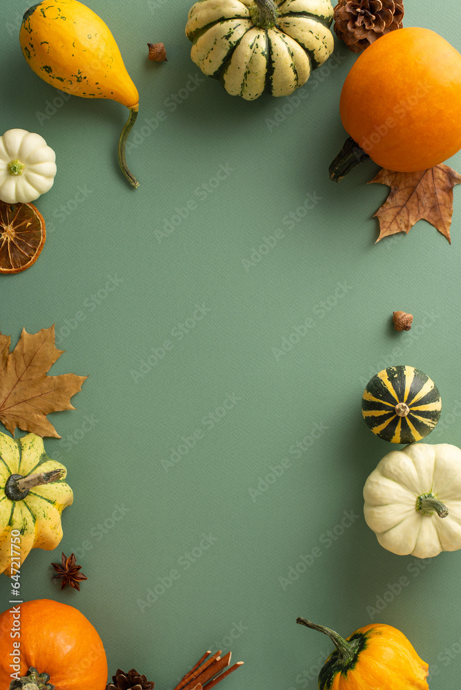 Transport yourself to autumn harvest ambiance with this top-down ...