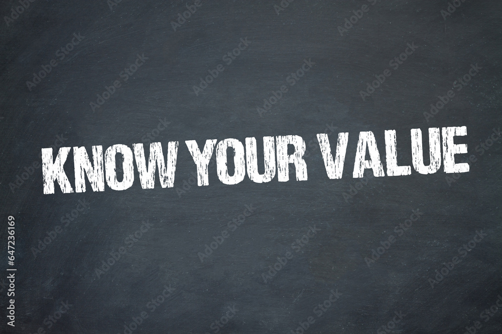 Poster know your value – Wall Art | UkPosters